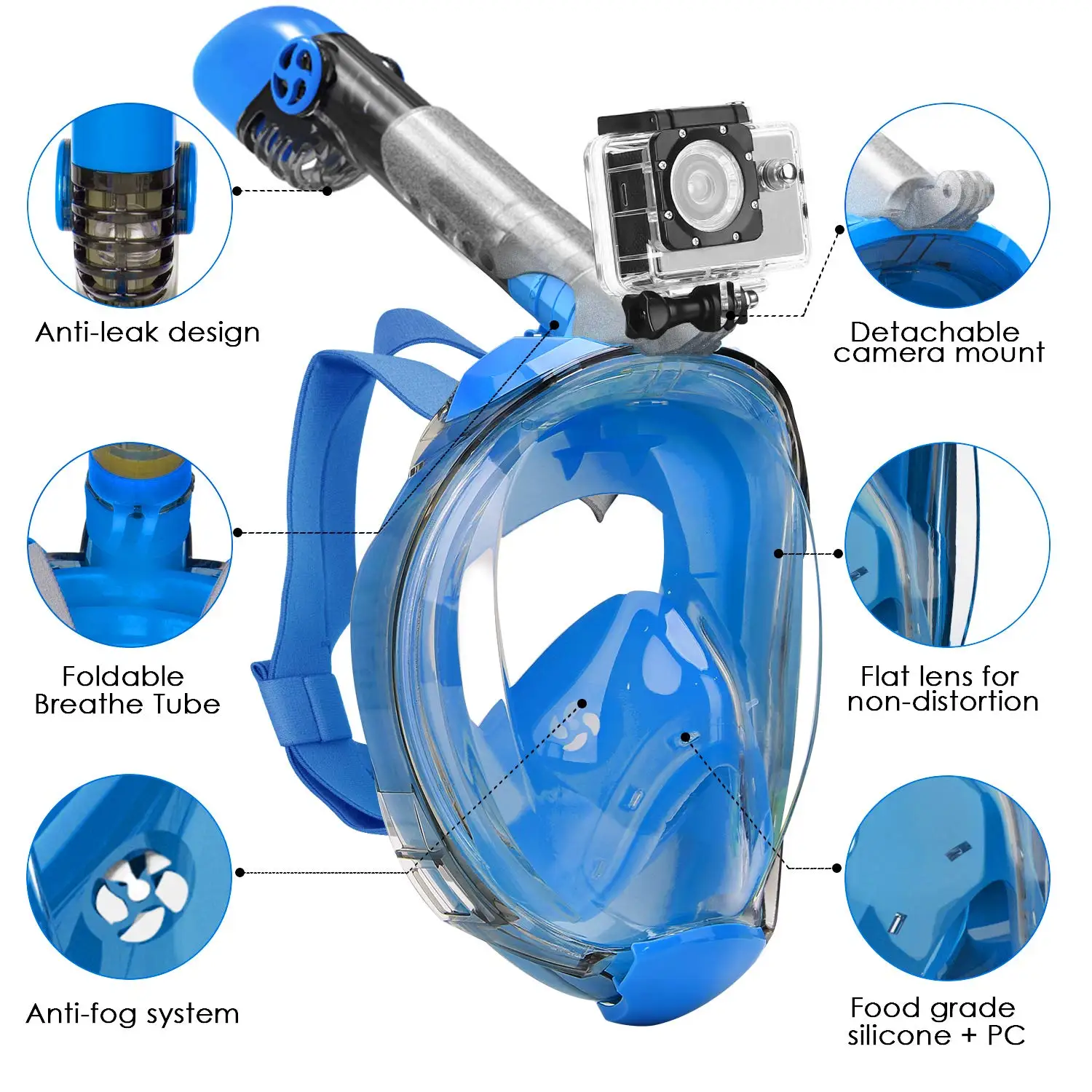 Factory Customized Cheap Full Face Anti-Fog Snorkeling Mask| Alibaba.com