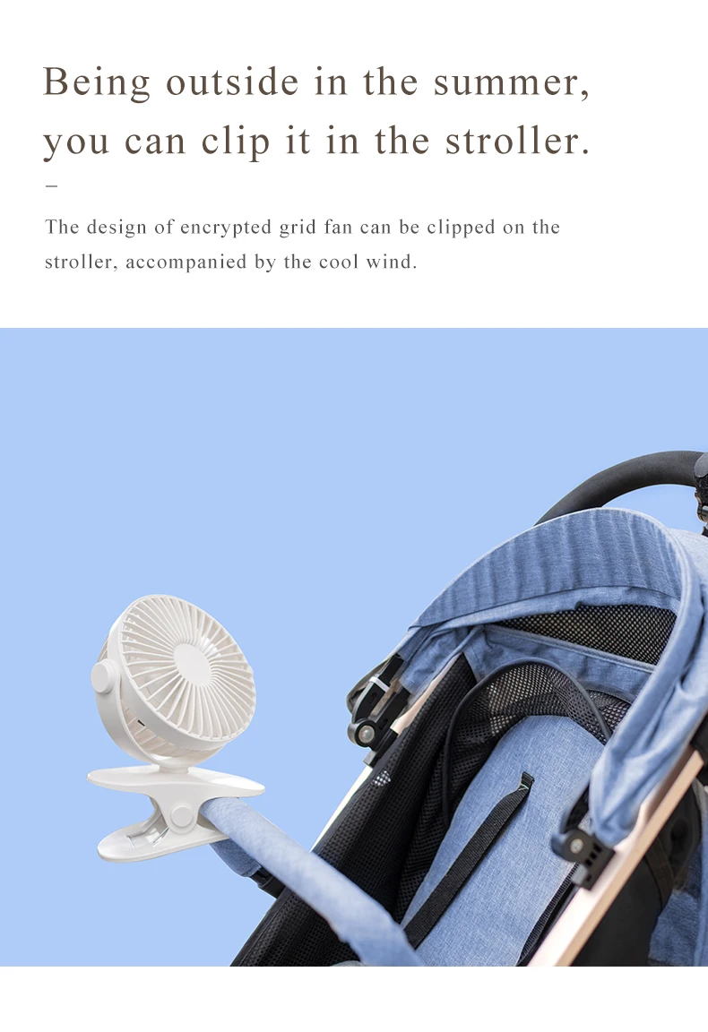 Small Rechargeable Battery Fans 360 Degree Oscillating Electric Fan Usb ...