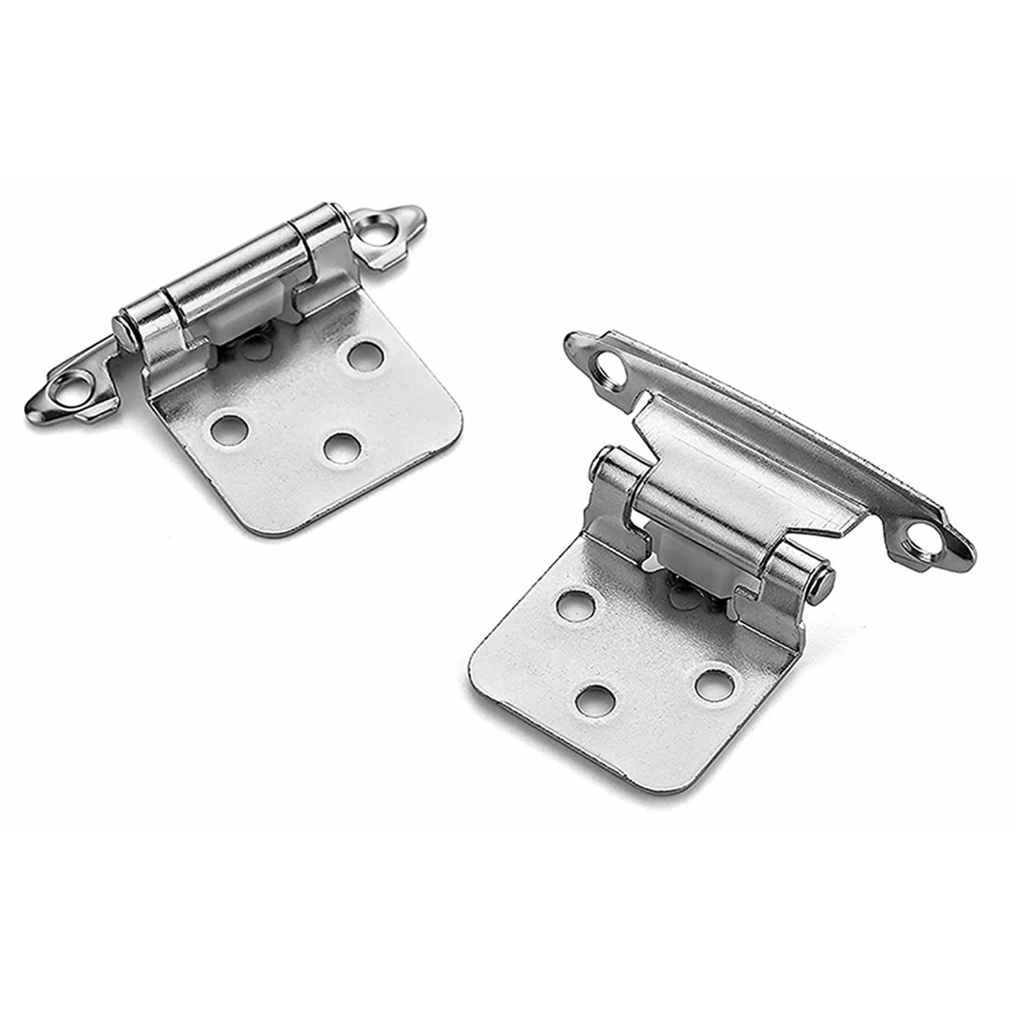 Spring Loaded Cabinet Hinges - Antique Brass & Flush Mount