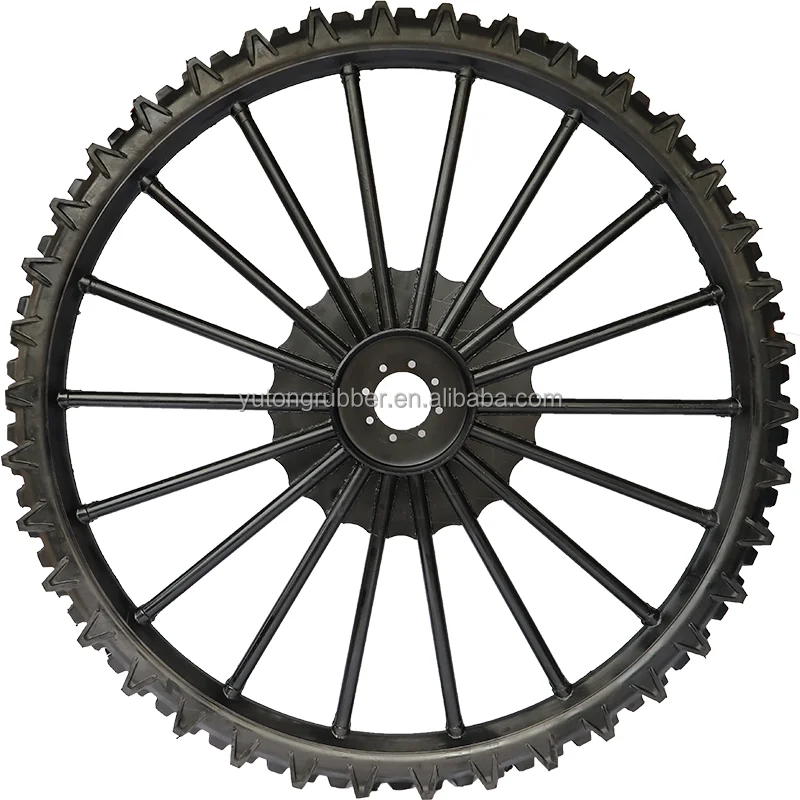 YT 공장 2100*100mm 2100*160mm 농업 고체 고무 쌀 이식 트랙터 철 바퀴 슬림 타이어 붐 분무기 타이어 ...