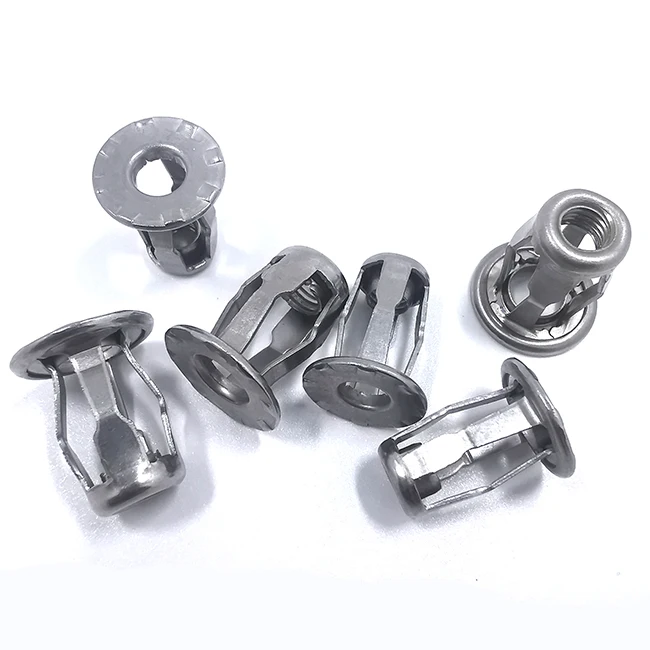 Pre-bulbed Cross Bulb Split Rivet Nut Slotted Body Rivet Nuts
