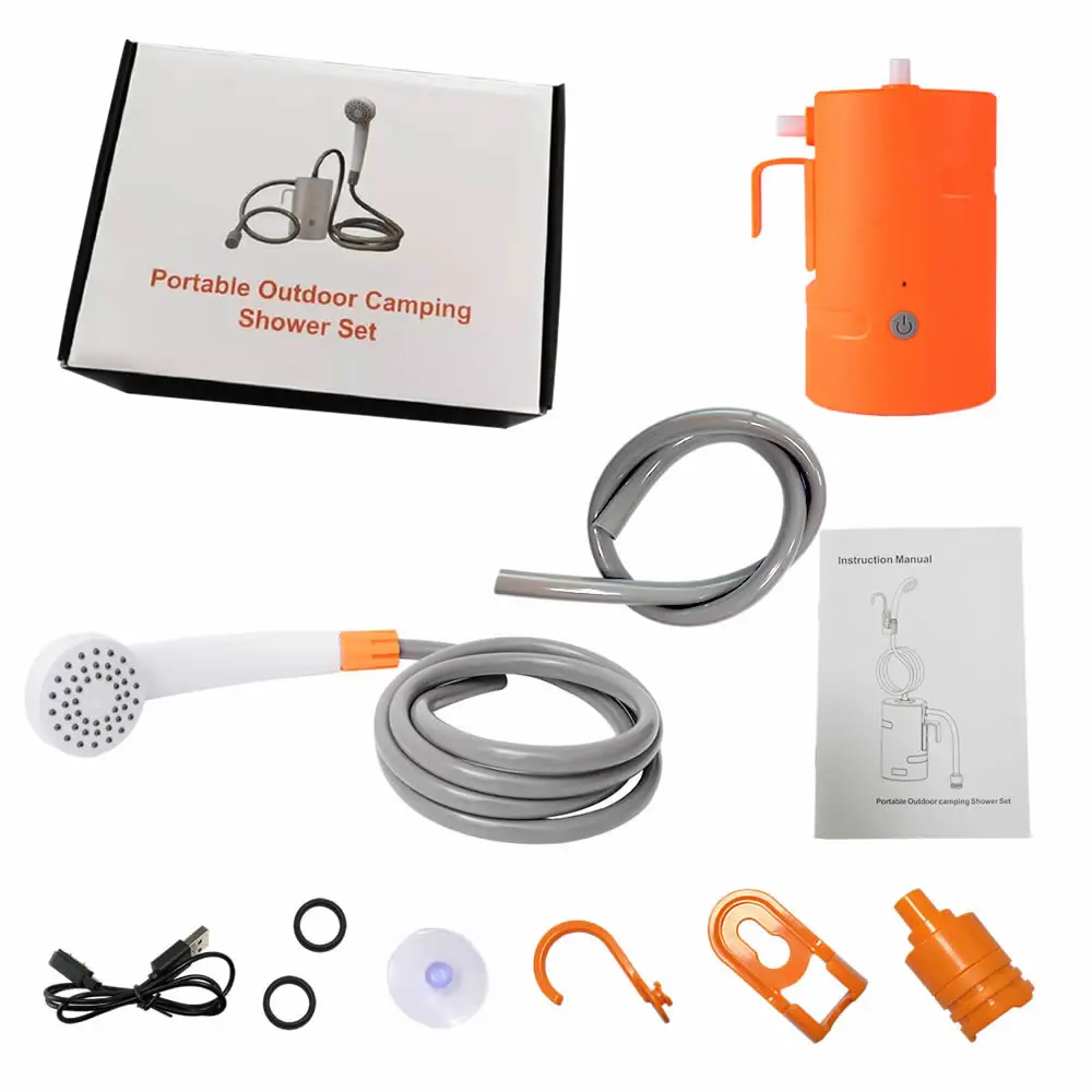 Portable Shower Support 2 Flow Mode 4400mah Battery And Waterproof For ...