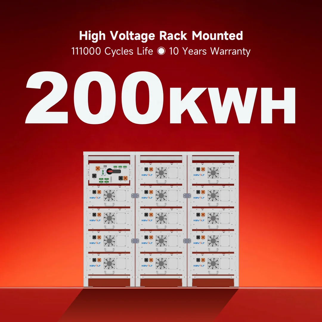 KEVOLT Rack Mounted High Voltage Lifepo4 Battery 100kWh 200kWh Lithium ...