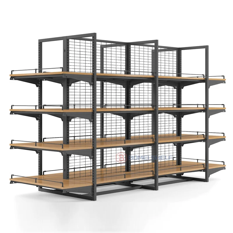 Bomei Heavy Duty Supermarket Metallic Shelves /store Display Racks ...