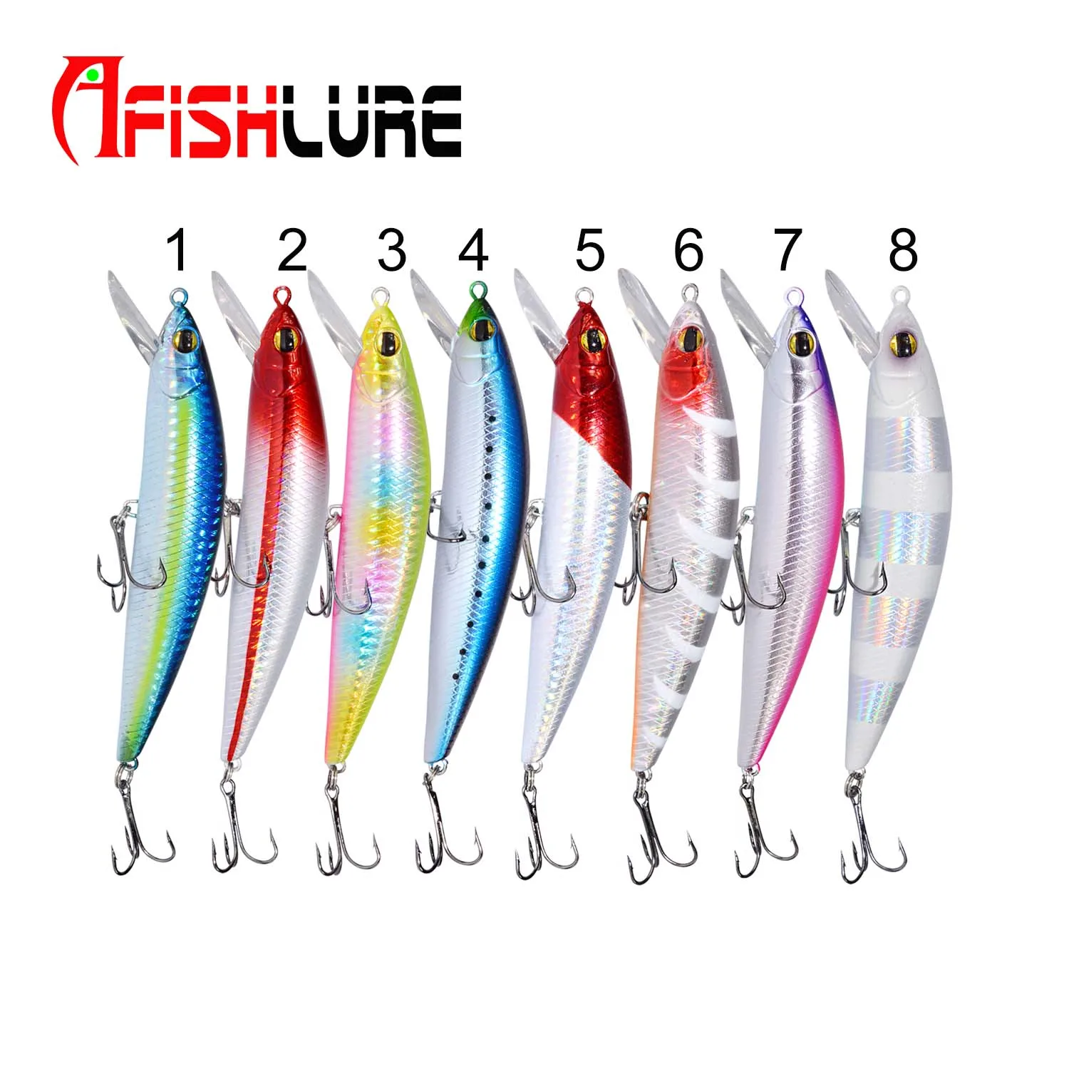 Big Minnow - Durable 40g Sinking Minnow Lure for Streams