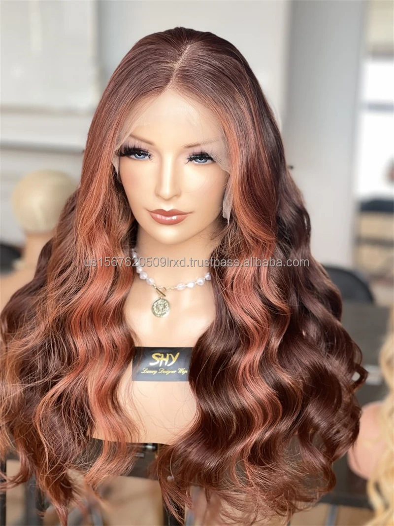 Shy Luxury Density Red Color Human Hair Transparent Hd 13*4 Lace ...