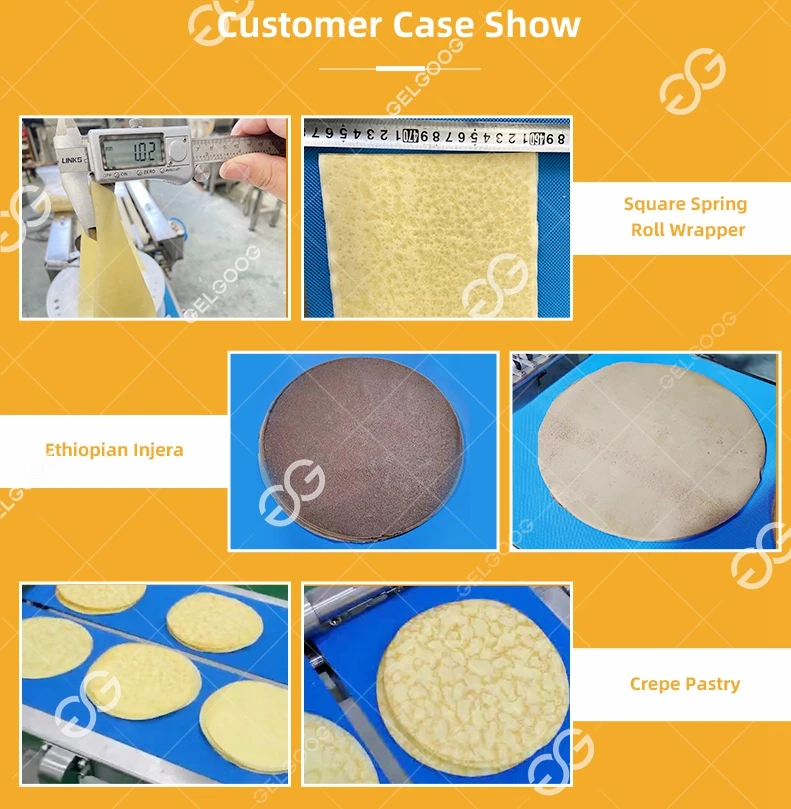 Philippines Industrial Spring Roll Skin Making Machine Lumpia Wrapper ...