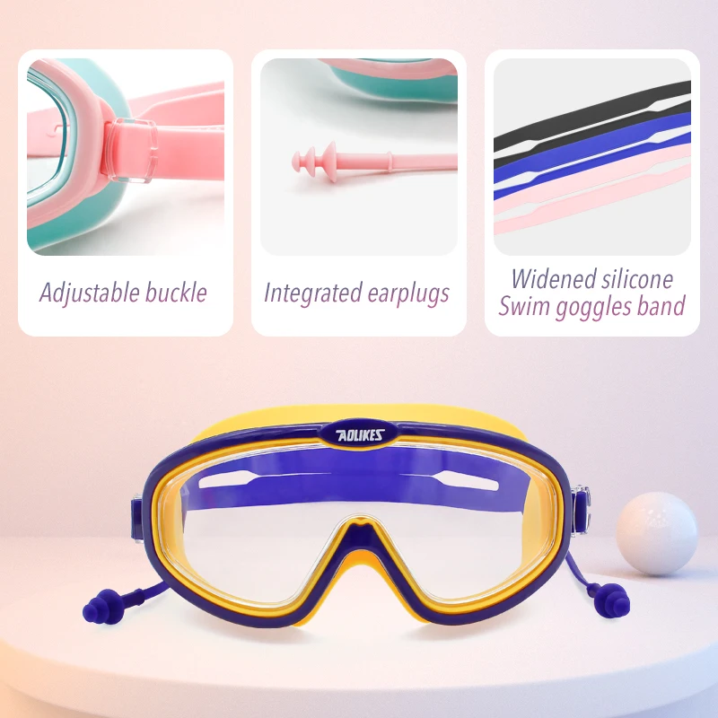 Anti-fog Swim Goggles No-Leak Swimming Goggles - Anti-Fog, Clear Vision ...