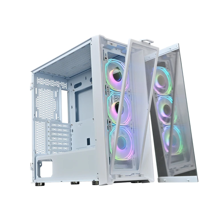 Atx Computer Case Water Cooling Led Fans Eatx Atx Matx Tempered Glass ...
