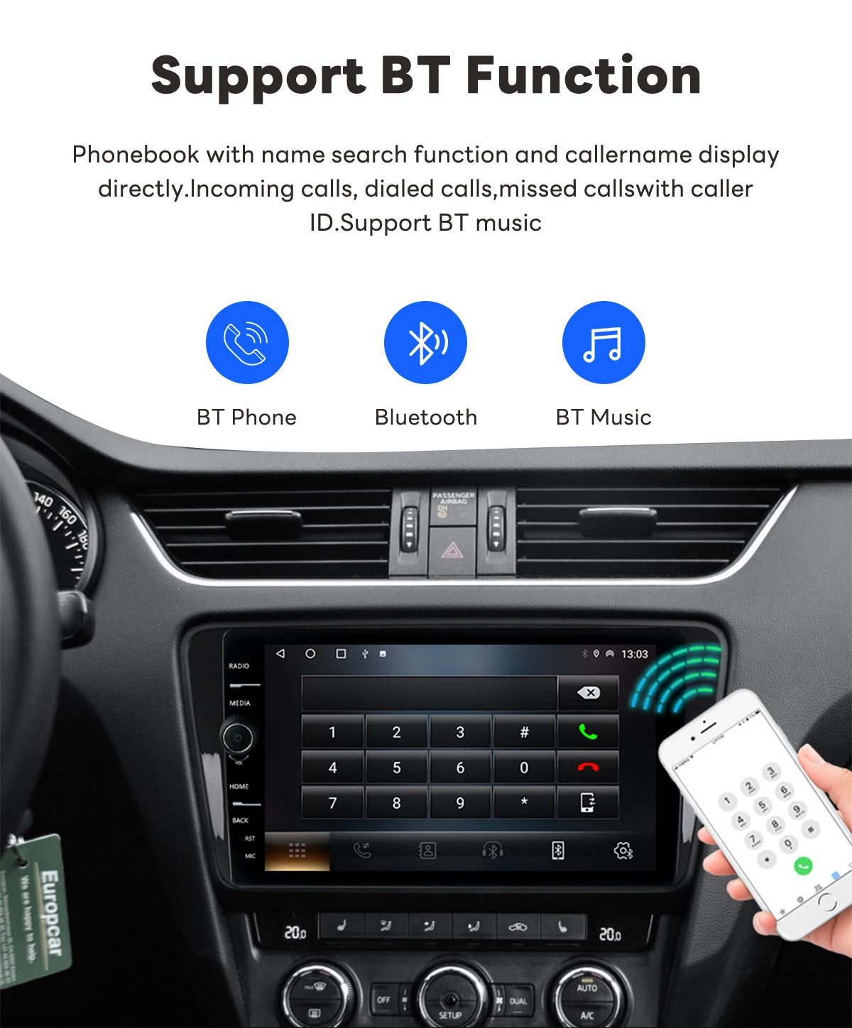 HD Fluent Knob 10inch - Universal Car Stereo Android QELD