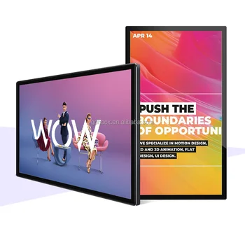 Wall-mounted Electronic Screen Commercial Advertising Boards Capacitive ...