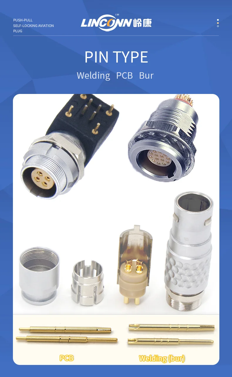 Industrial IP68 M5 M8 M9 M12 M16 M23 Waterproof Connectors
