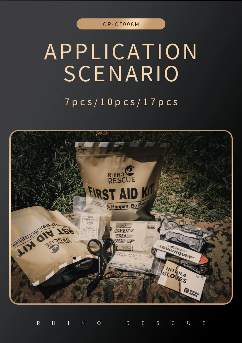 Rhino Rescue Outdoor Waterproof Tactical Survival Trauma Ifak Pouch ...