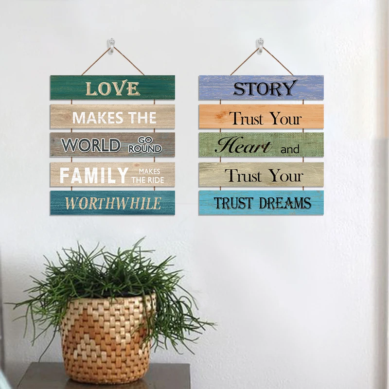 Bible Verses Christian Wooden Home Decoration Creative Hanging Wooden ...