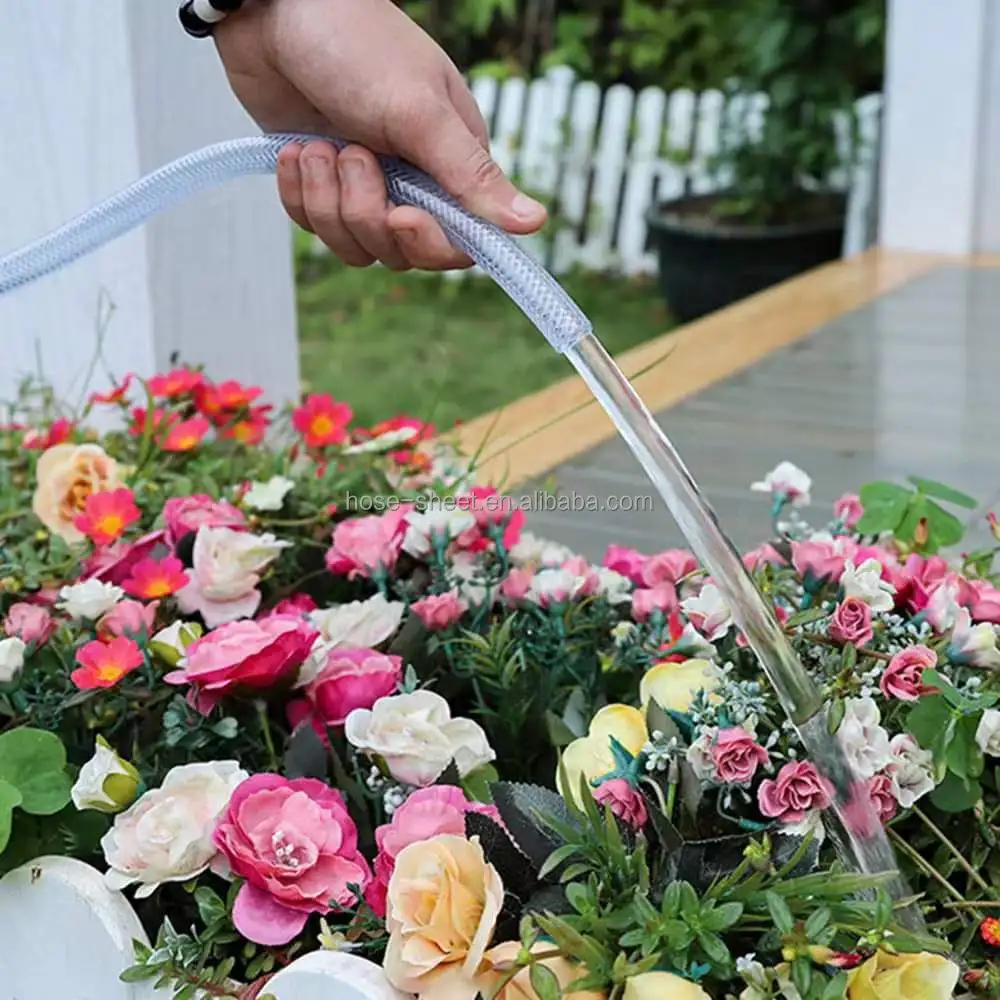 2 Inch Flexible Hose Transparent Reinforced Pvc Fiber Braided ...