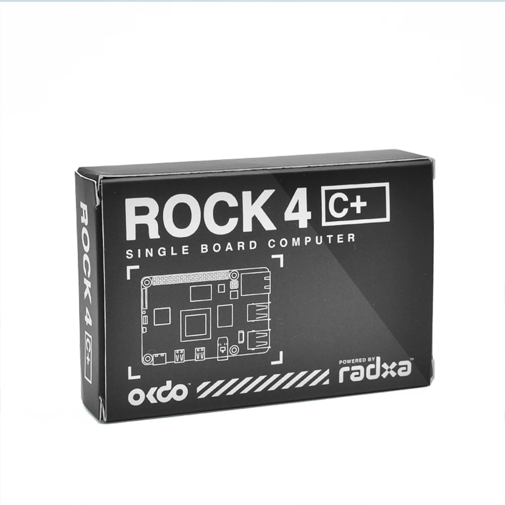 Rock Pi 4 Model C+ 4gb Single Development Board Computer Rockchip Rk3399-t Arm Cortex-a72 For ...