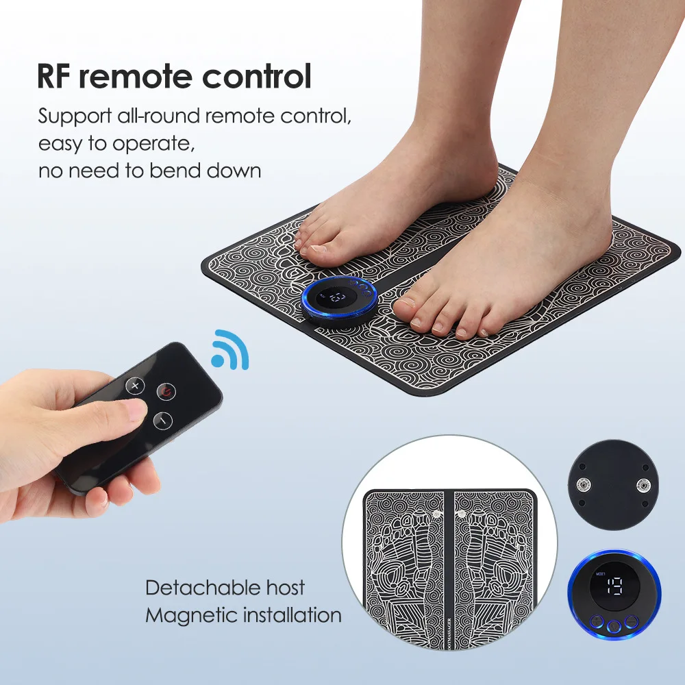 Electric Ems Foot Massager Pad Feet Muscle Stimulator Foot Massage Mat ...
