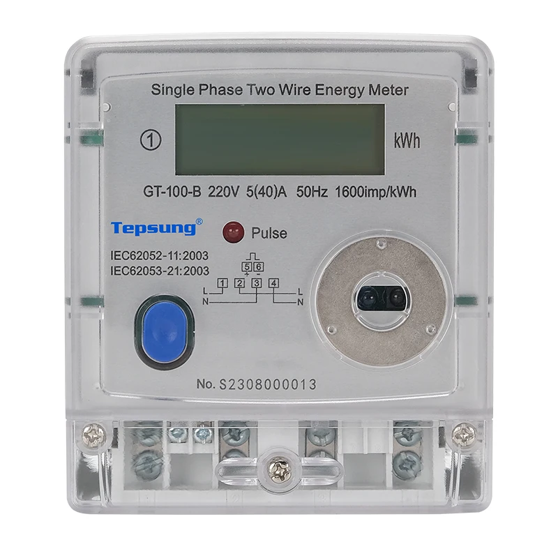 Single Phase Smart Electric Power Meter with Optical Port and RS485| Alibaba.com