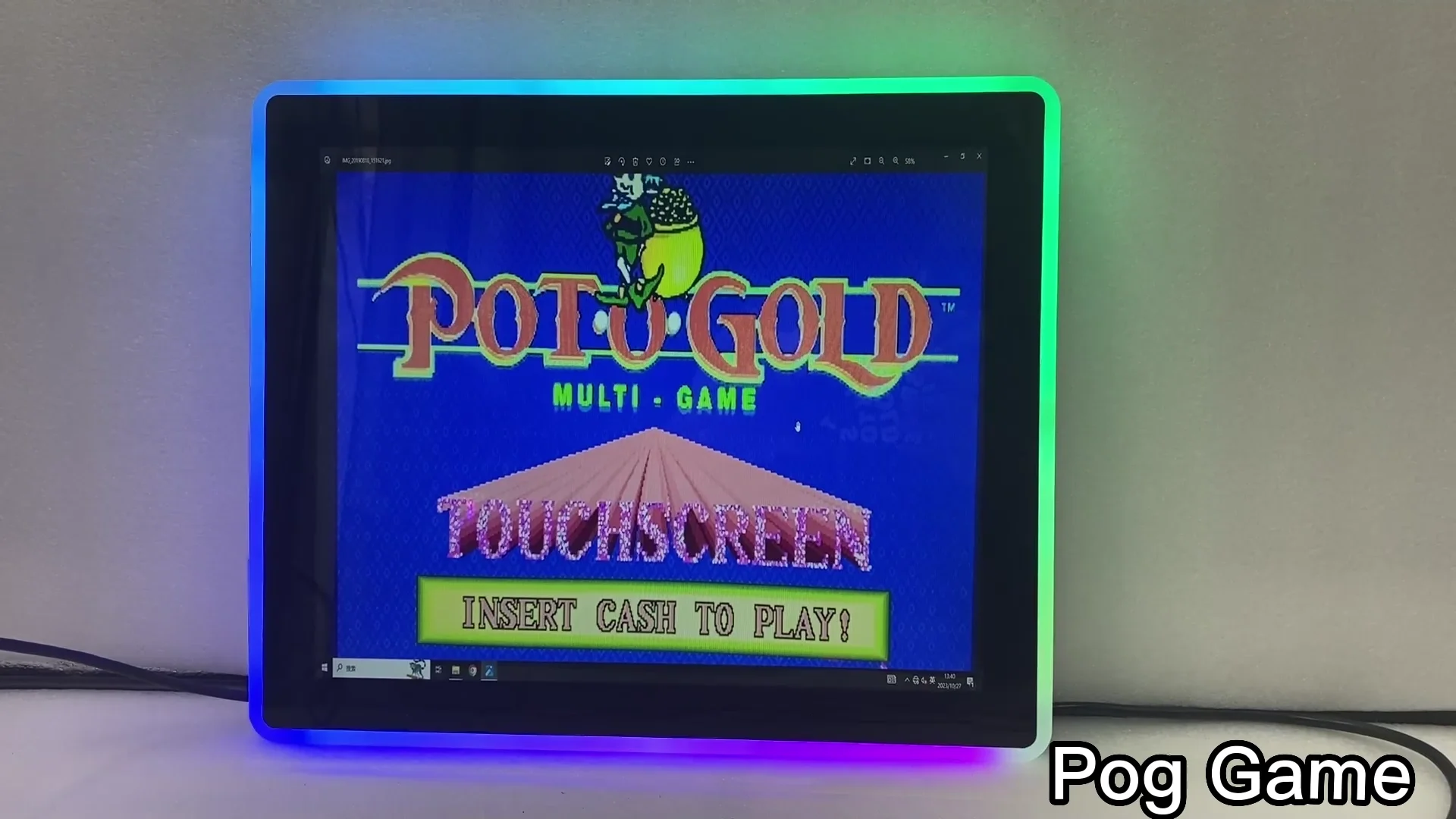 1280 1024 3m Rs232 Game Multi Touch Screen Pog Pot Of Gold Lcd Monitor ...