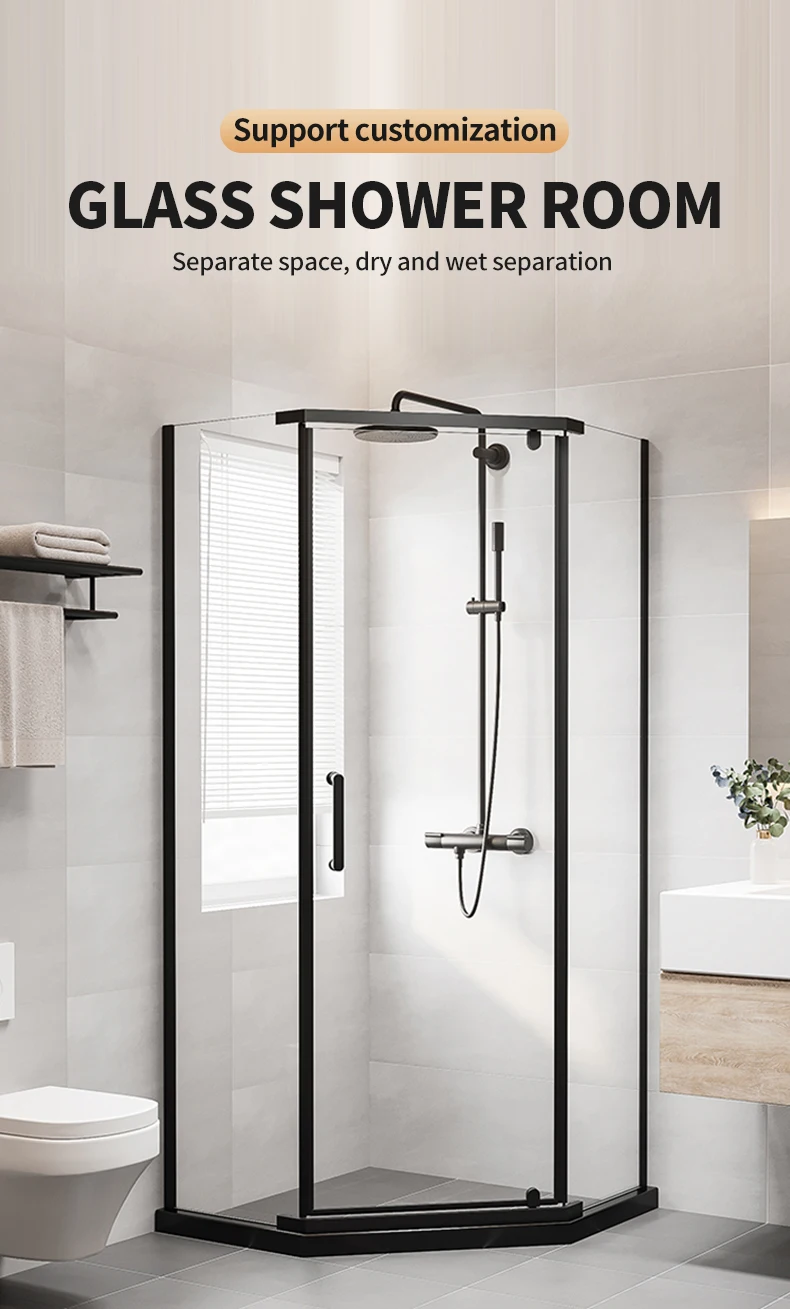 Aluminum Glass Bathroom Luxury Hotel Shower Rooms Prefab Bathroom Pods ...