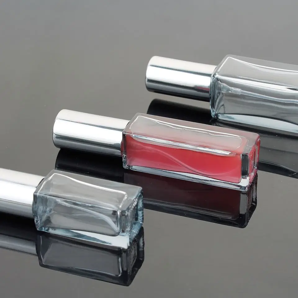 Clear Rectangle Shape Perfume Glass Mist Spray Bottle Empty 5ml 10ml ...