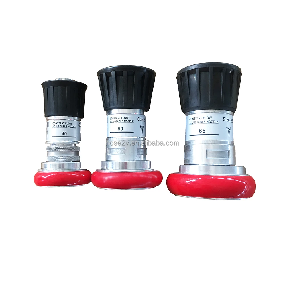 Three Stage Machino Fire Hose Nozzle Aluminum Spray Nozzle Spray Water Gun Fog Constant Flow ...