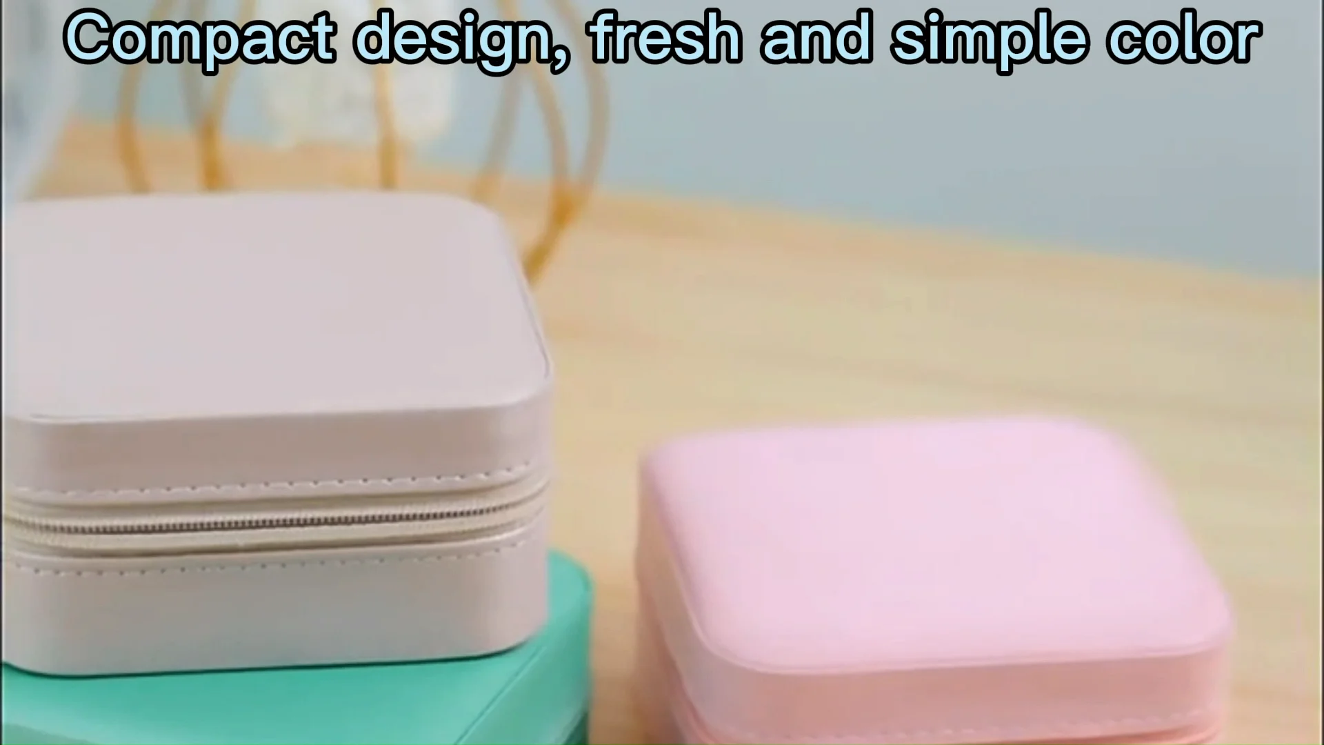 Factory Stock Pu Leather Square Jewelry Box Case Luxury Packaging Small ...