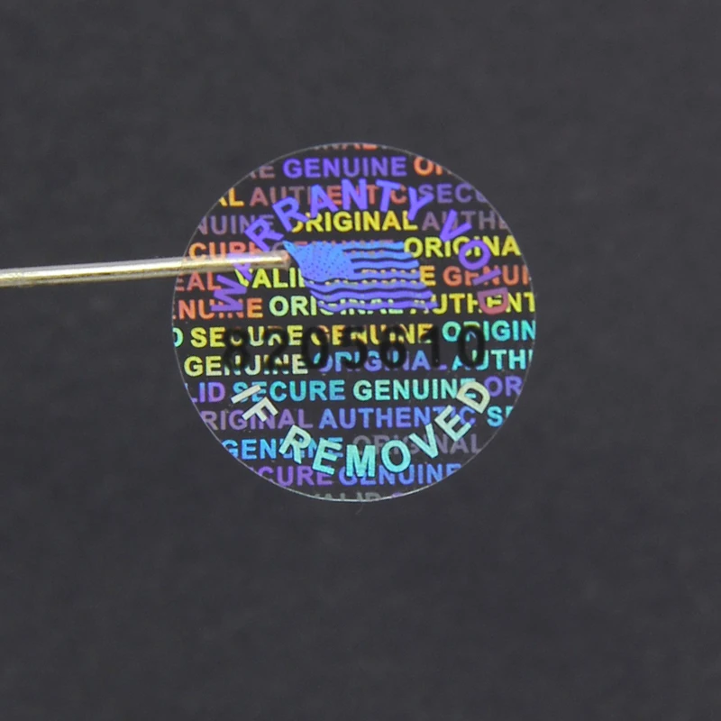 Custom Anti-Counterfeit Transparent Hologram Sticker