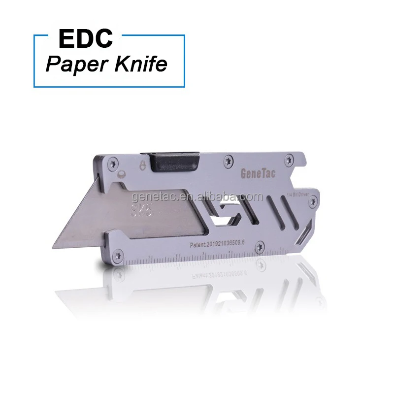 Custom Made EDC Sk5 Steel Retractable Blade Cutter