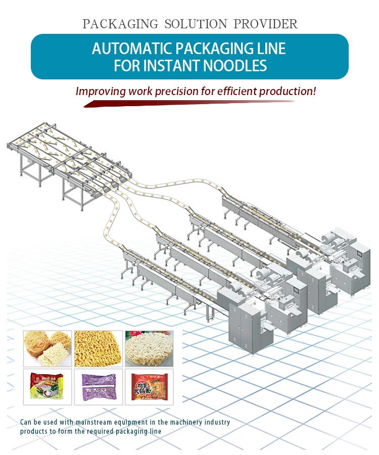 Rice Indomie Noodles Automatic Packing Machine Packaging Line