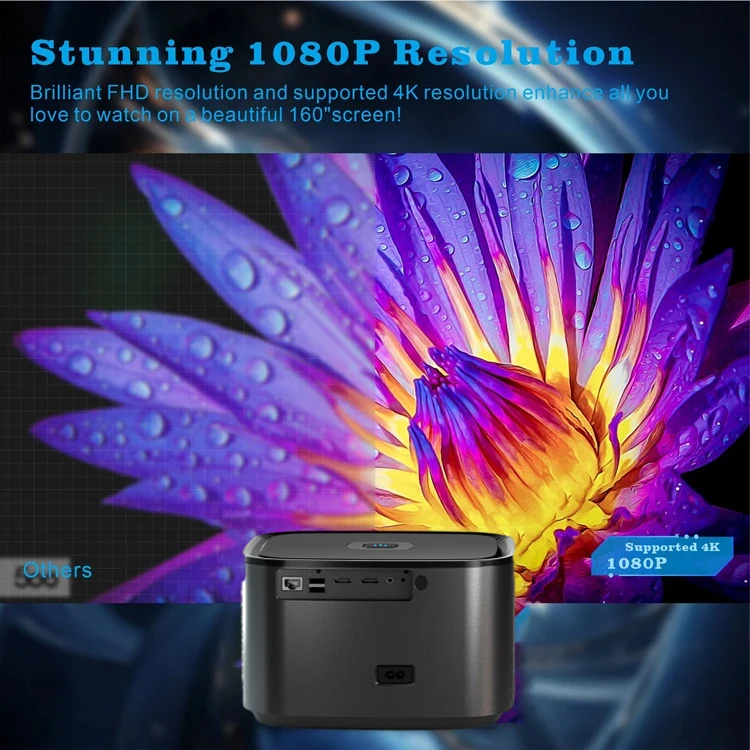 Qumpot Laser 4K Projector - 3500 Lumens Home Theater Beamer