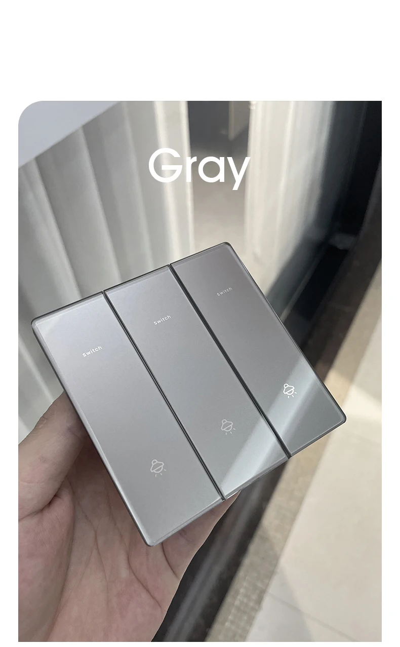 Ultra Thin Tempered Glass Wall Switch 16a Odm/oem Wall Switch Full ...