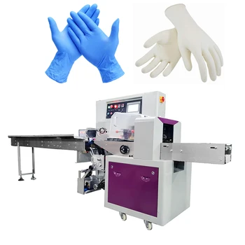Automatic Horizontal Sterile Surgical Rubber Disposable Gloves Packing ...