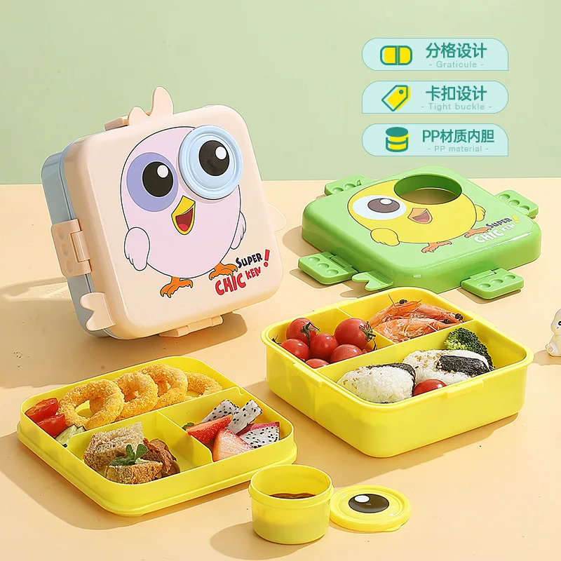 Cute Cartoon Bird Chicken Dinosaur Lunch Box - Yiding
