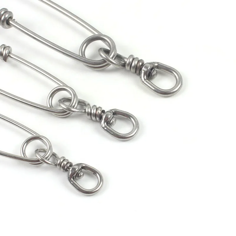 Stainless Steel Longline Fishing Snaps - Durable Swivels