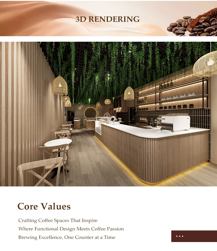 Modern Drink Juice Bar Display Counter - Smoothie & Juice Shop Furniture