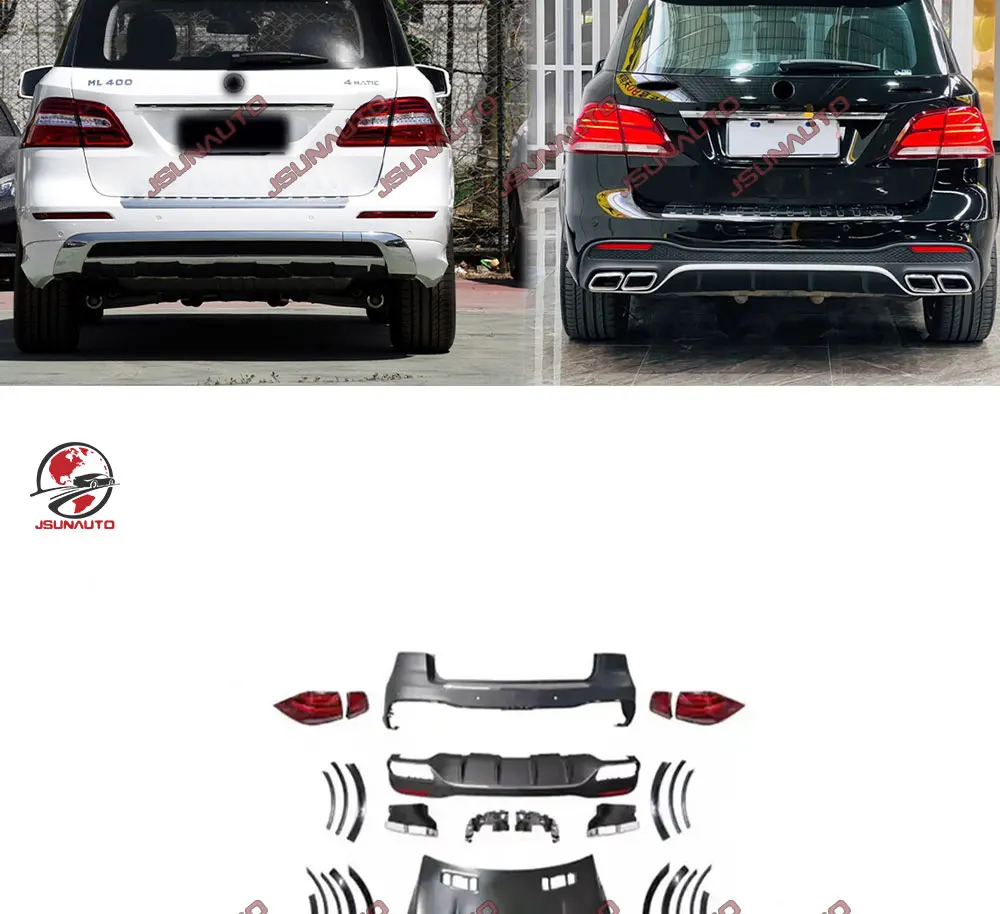 Car Modified Full Kit ML63 Conversion GLE63 Style Bumper