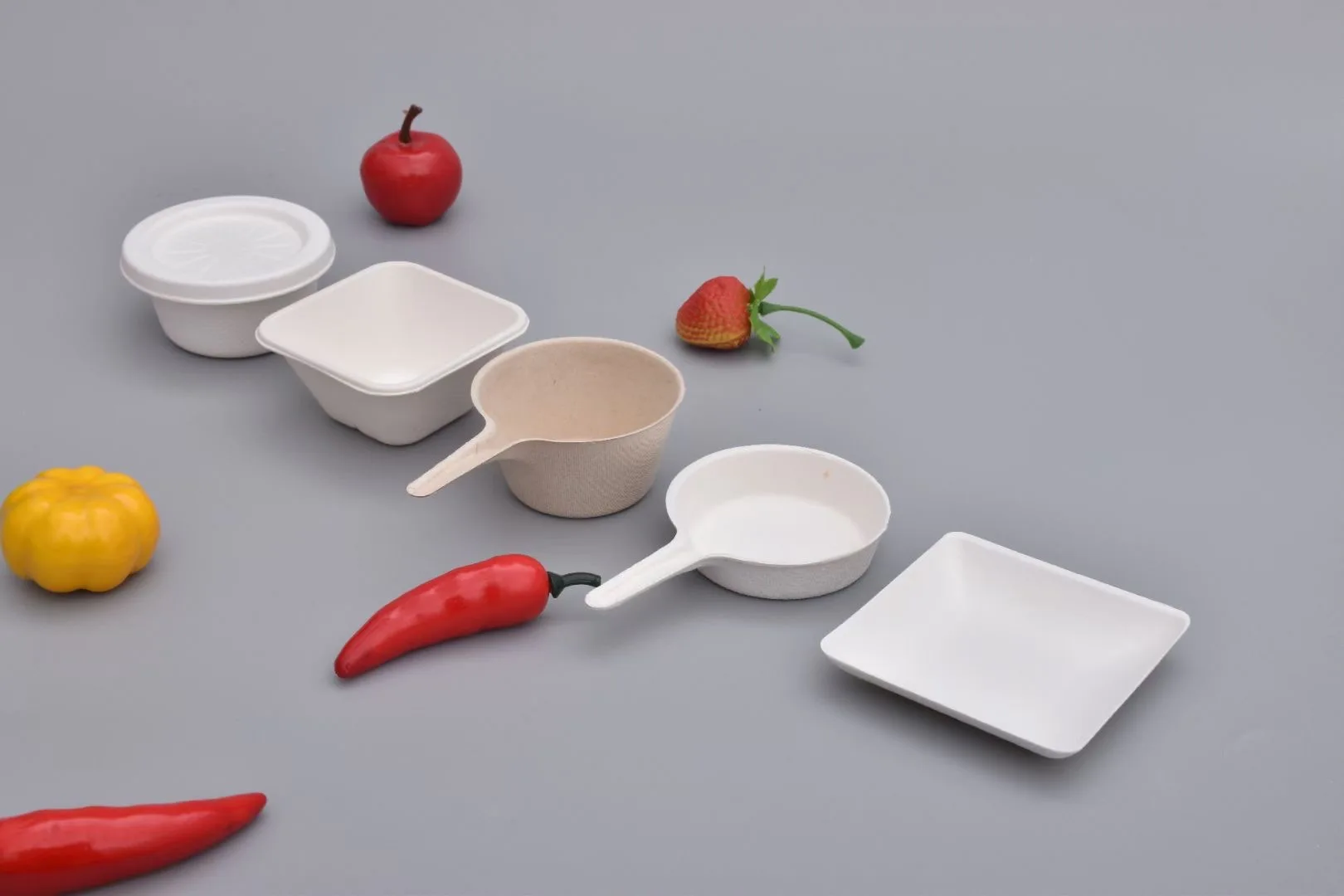 2 Oz Sugarcane Pulp Sauce Dish Biodegradable White And Natural ...