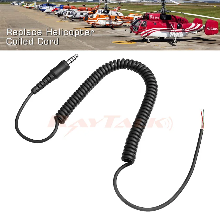 Replace Coiled Cord CB-15 with Nexus Connector for Helicopter Headsets