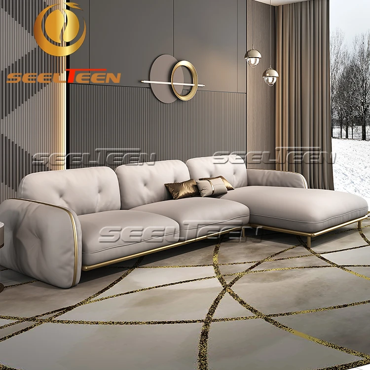 Interior Luxury Sectional Villa Living Room Furniture Modern Luxury ...