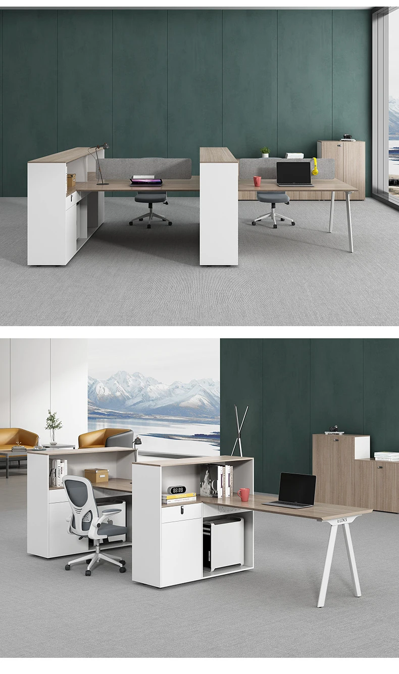 Modern Partition Screen Office Desk Combination Modern Open Work Desk ...