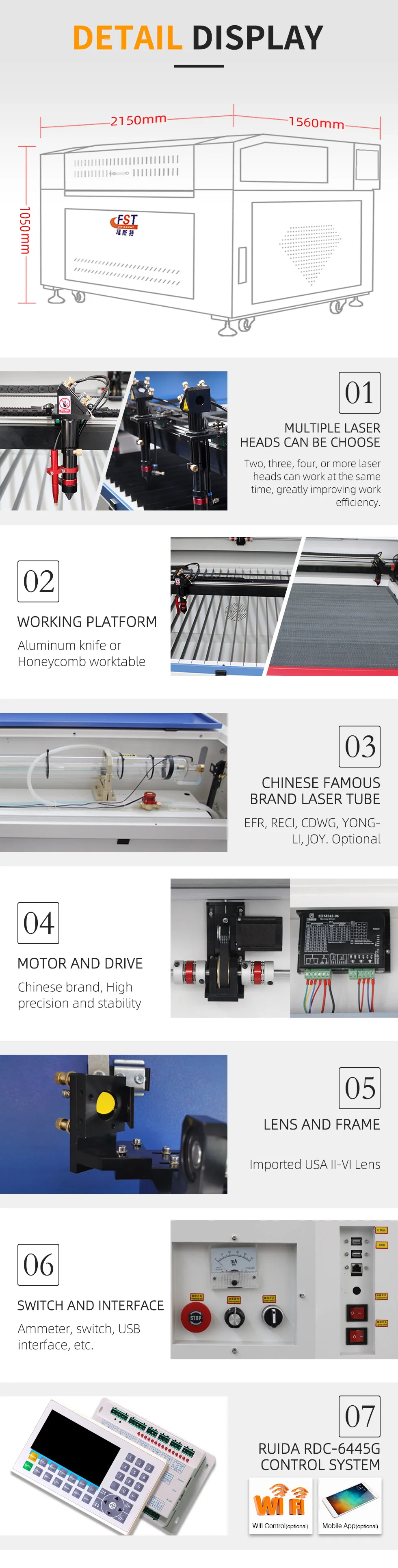 Xm Co2 Cnc 1610 Lase Cutting Engraving Machine For Plexiglass Plywood ...