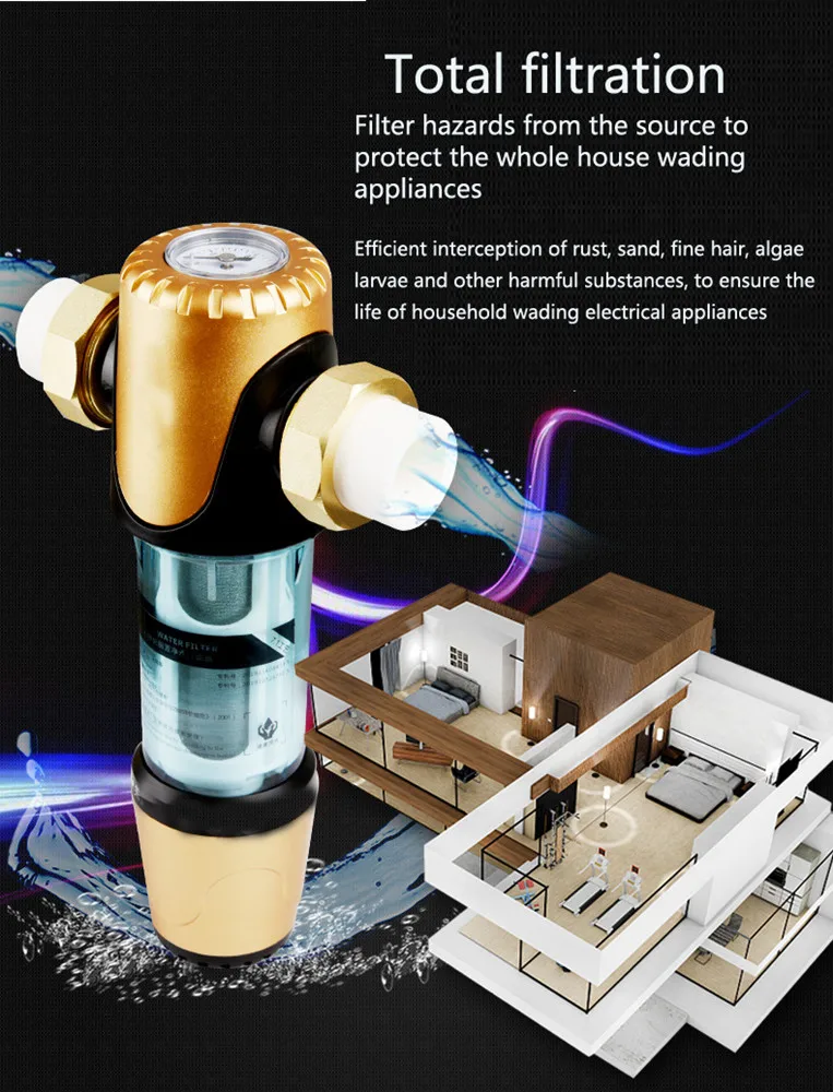 High Flow Automatic Backwash Pre Filtration Stainless Steel Mesh ...