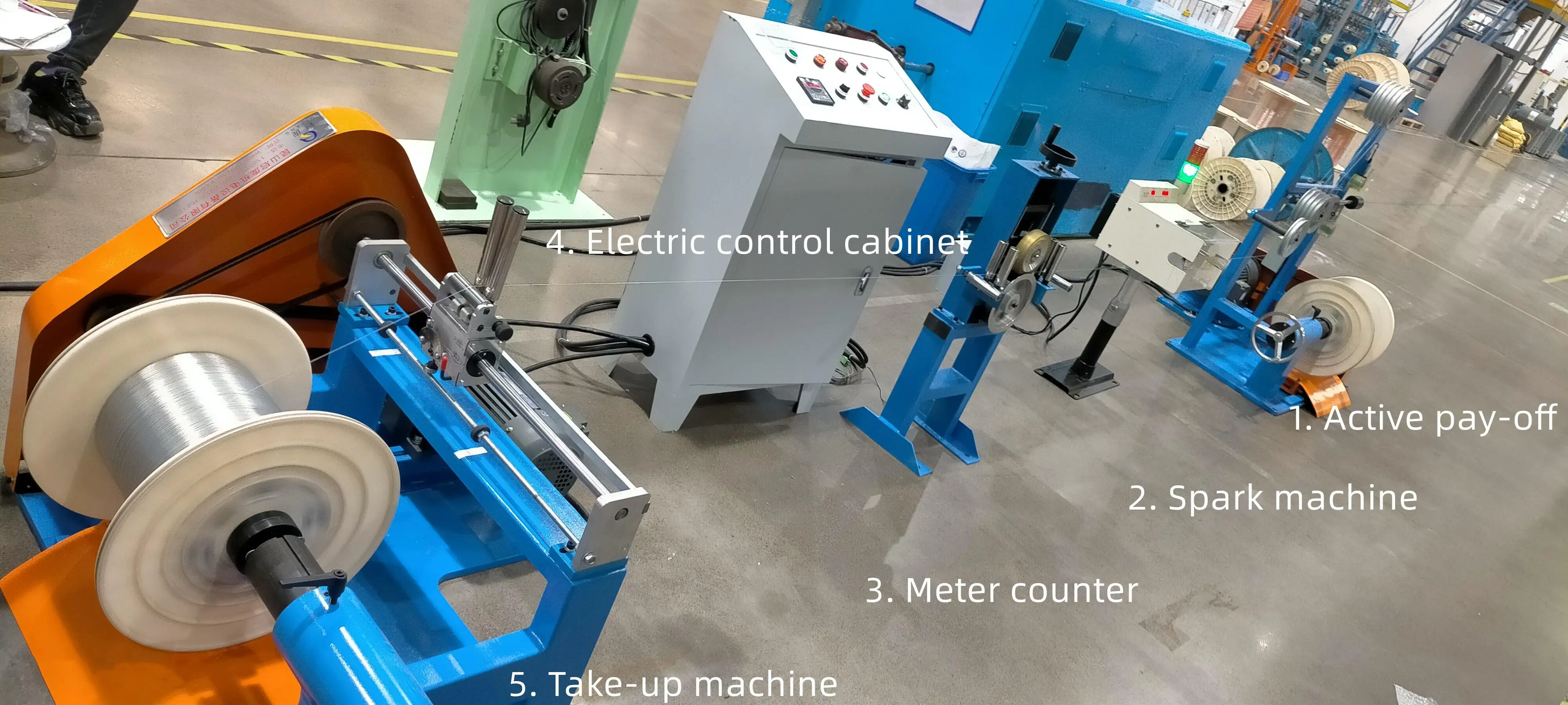 Qipang High Quality Steel Wire Spool Shaftless Pay Off Machinereel Take ...