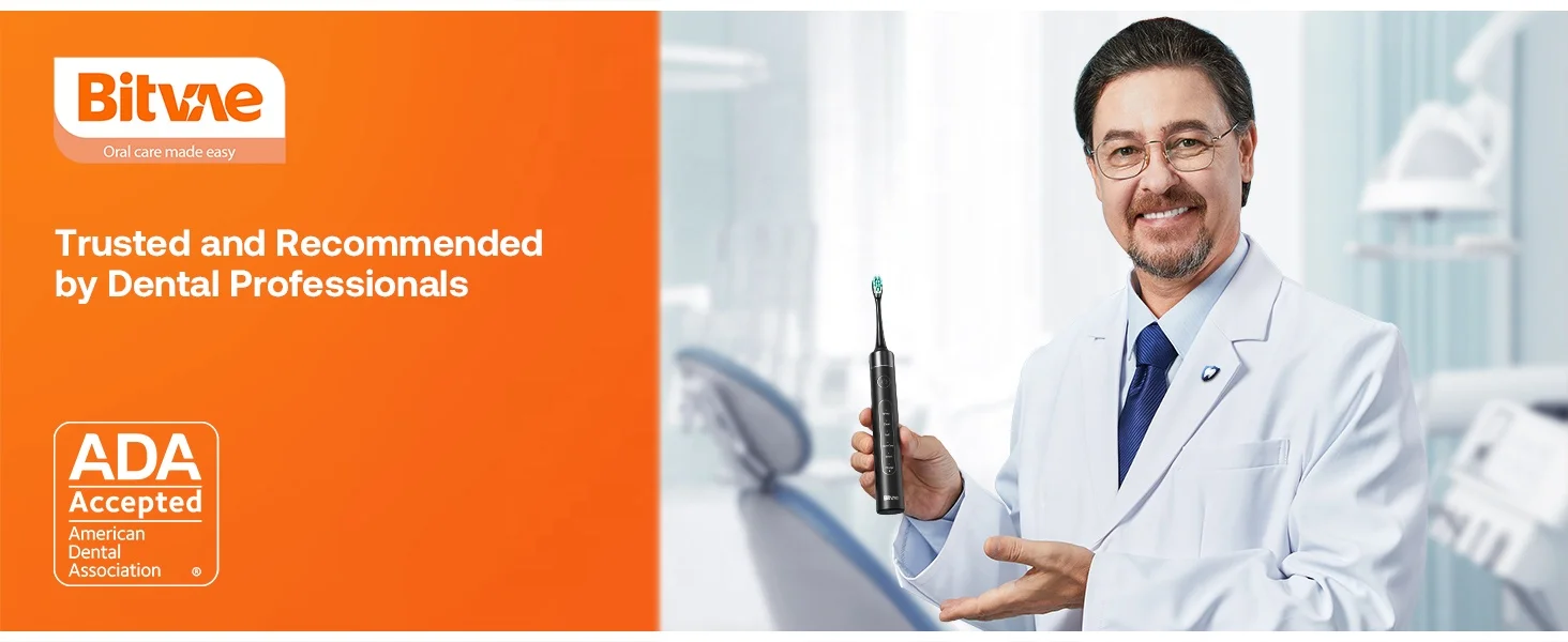 Bitvae BV S2+HD2 Oral Care Rechargeable Vibrate Smart Timer Sonic ...