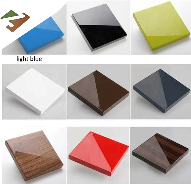 High Gloss White Melamine Board - 18mm MDF for Furniture