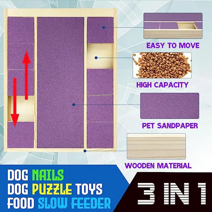 Petdom Monciysn Scratch Square For Dogs Nails File Treats Toy - Stress ...