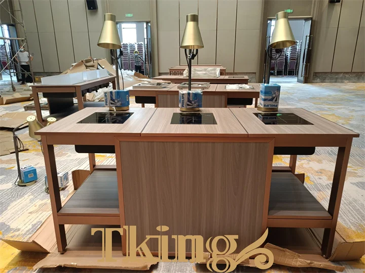 Restaurant Kitchen Equipment Portable Buffet Serving Station Structure ...