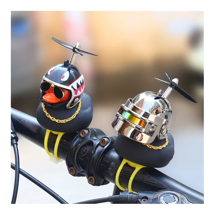 Black Duck For Motorcycle Bicycle Rubber Mini Duckling Motorbike Car ...