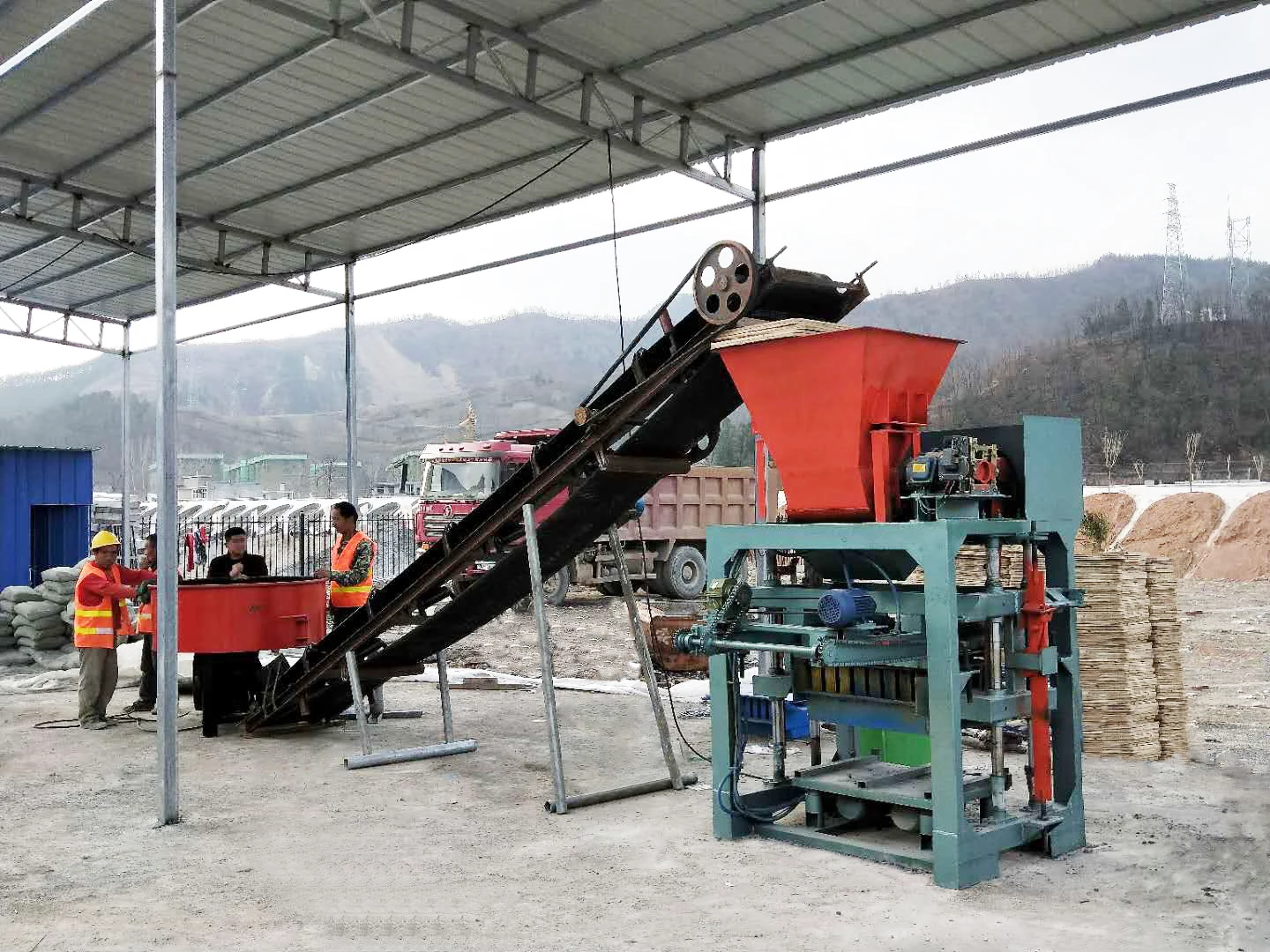 Professional Construction Building Block Machine Cement Brick Making ...
